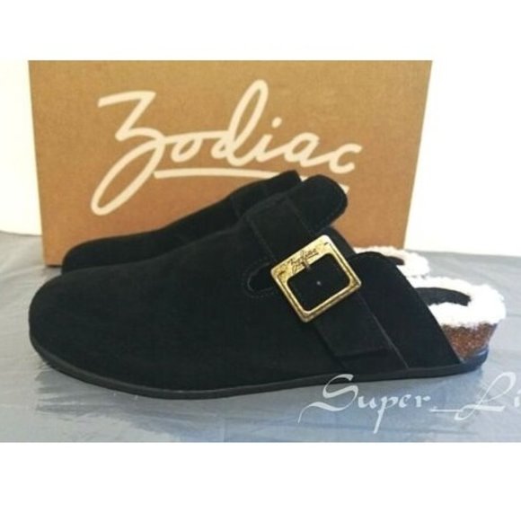 Zodiac | Shoes | Zodiac Womens Maui Saddle Suede Mule Cozy Clog Sandals ...